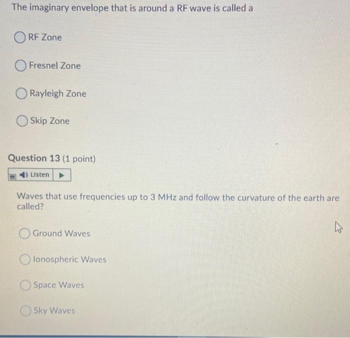 Solved The imaginary envelope that is around a RF wave is | Chegg.com