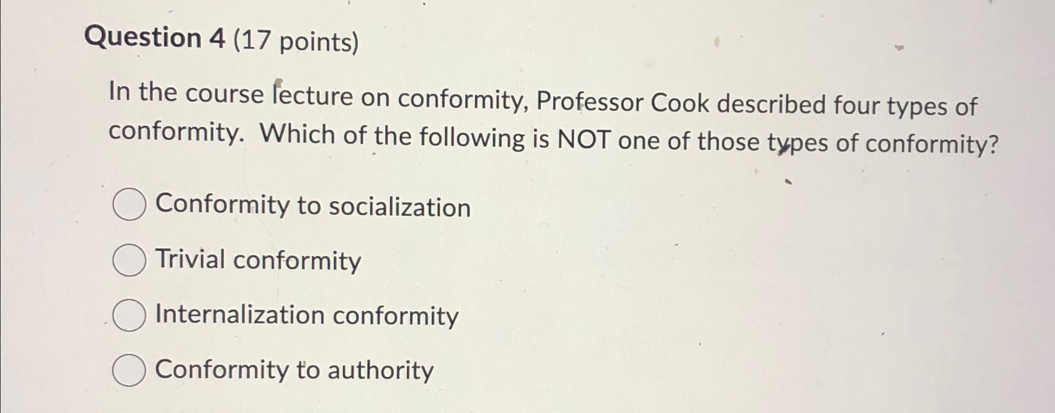 Solved Question 4 (17 ﻿points)In the course lecture on | Chegg.com