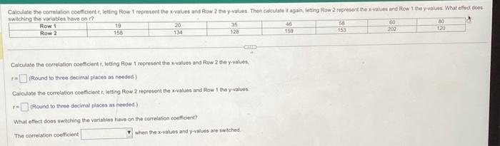 Solved switching the variables have on if | Chegg.com