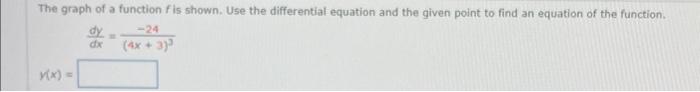 Solved The graph of a function f is shown. Use the | Chegg.com
