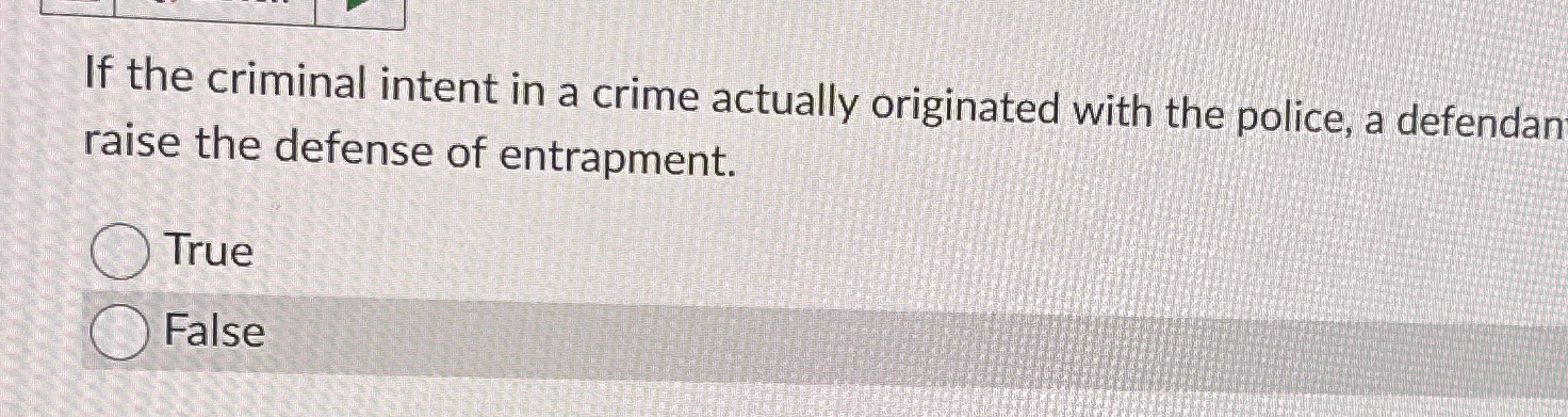 Solved If the criminal intent in a crime actually originated | Chegg.com