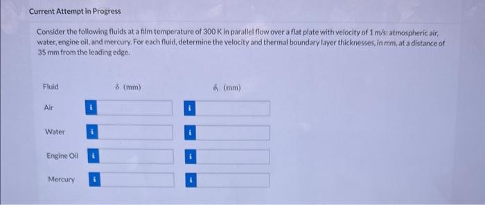 Solved Consider the following fluids at a film temperature | Chegg.com