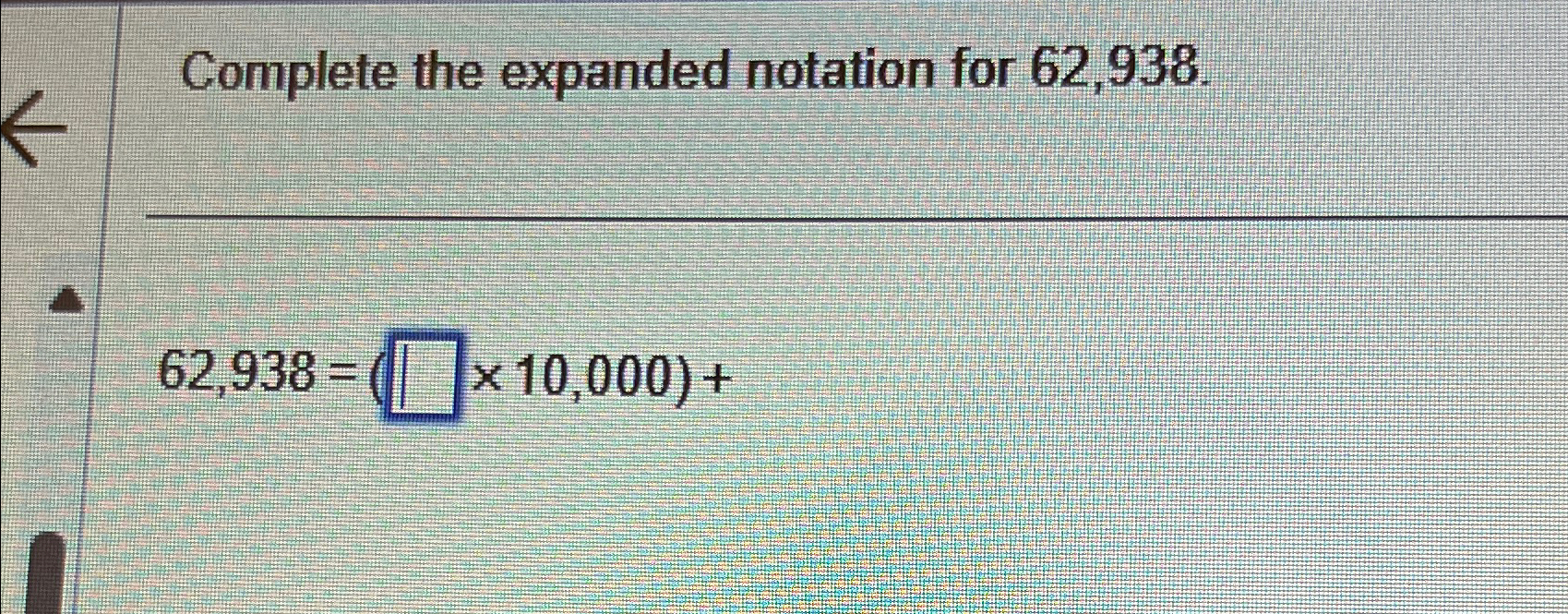 Solved Complete the expanded notation for | Chegg.com