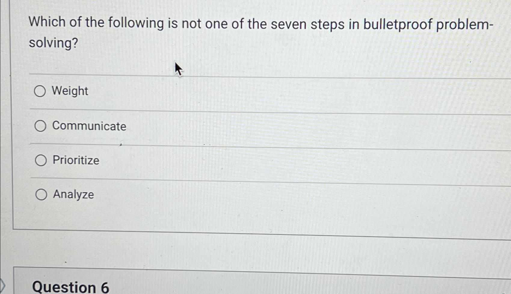 Solved Which of the following is not one of the seven steps | Chegg.com
