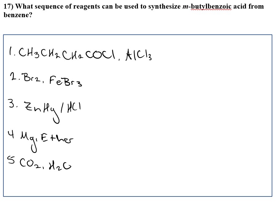 Solved What sequence of reagents can be used to synthesize | Chegg.com