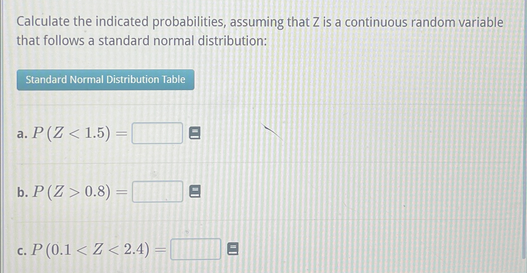 Solved Calculate the indicated probabilities, assuming that | Chegg.com