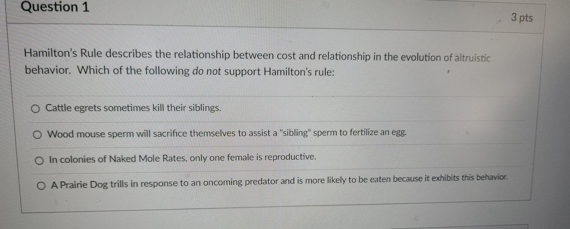 Solved Question 1 3 pts Hamilton's Rule describes the | Chegg.com
