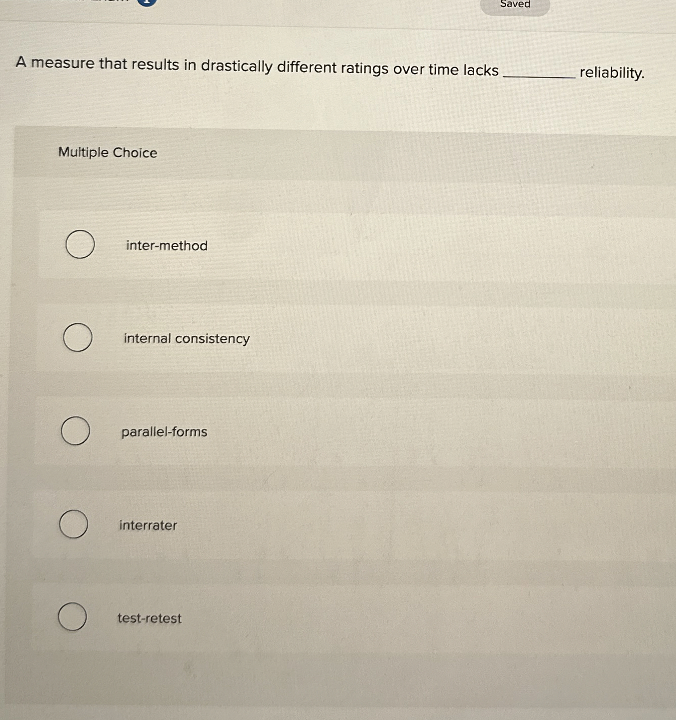 Solved A measure that results in drastically different | Chegg.com