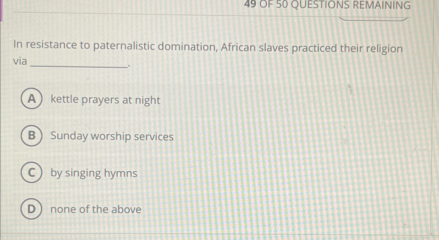 Solved 49 ﻿OF 50 ﻿QUESTIONS REMAININGIn resistance to | Chegg.com