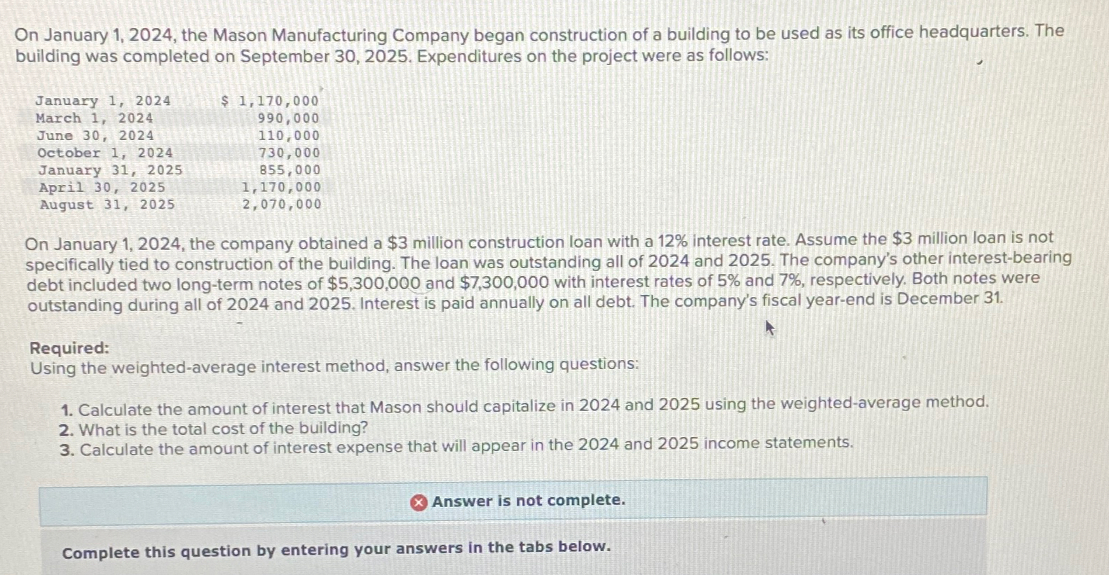 Solved On January 1, 2024, ﻿the Mason Manufacturing Company | Chegg.com