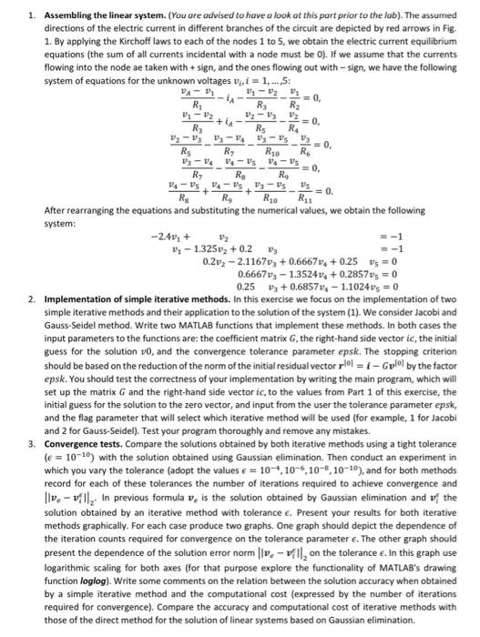 Solved Simple iterative methods for the solution of sparse | Chegg.com