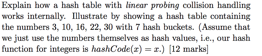 Solved handwritten please Explain how a hash table with | Chegg.com