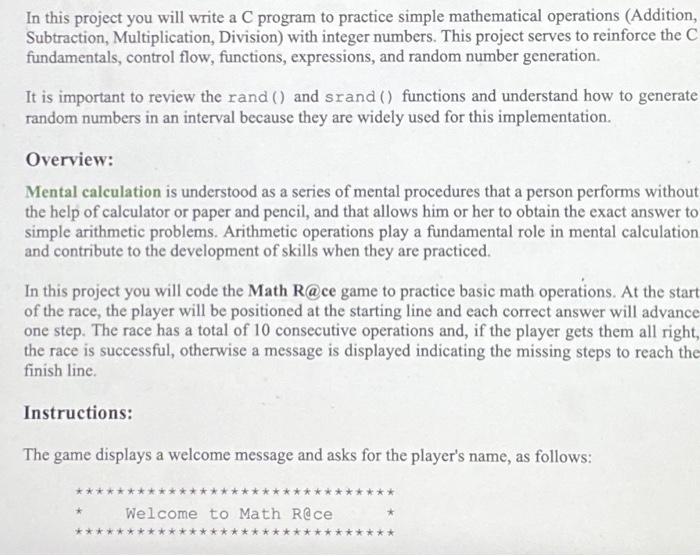 Solved Please make sure: 1. This program is in C programming | Chegg.com
