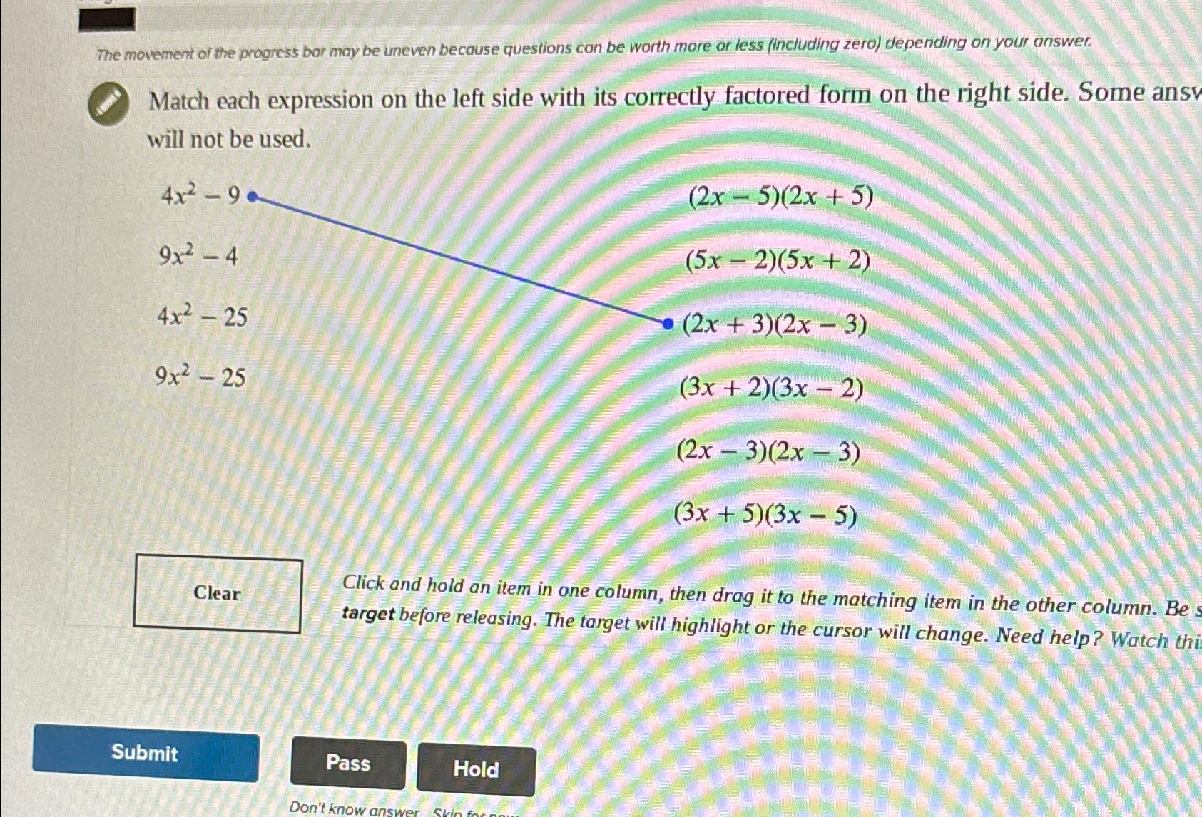 Solved The movement of the progress bor may be uneven | Chegg.com