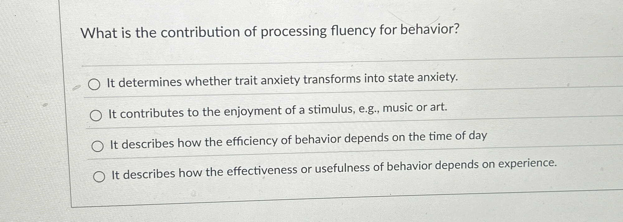 High Quality SOLUTION What is the contribution of processing fluency ...