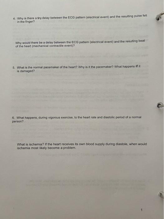 Solved LABORATORY REPORT BPS ECG AND PULSE MEASUREMENTS, | Chegg.com