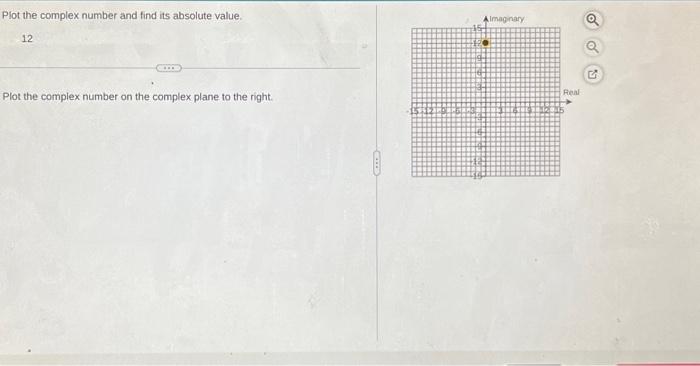 Solved Plot the complex number and find its absolute value. | Chegg.com