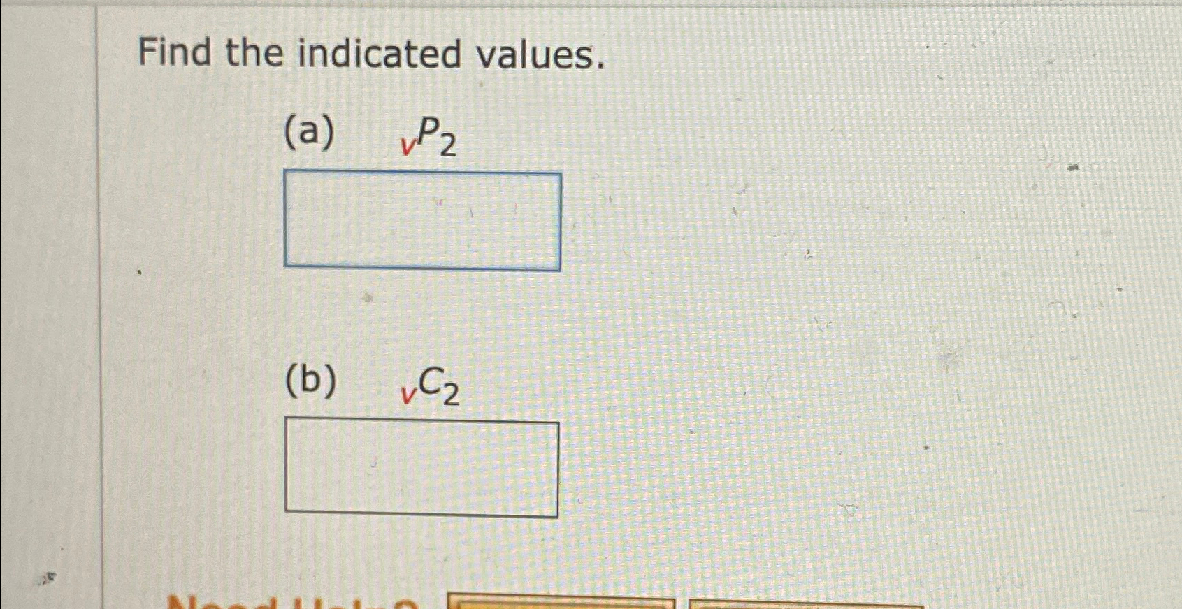 Solved Find the indicated values.(a) P2(b) ?vC2 | Chegg.com