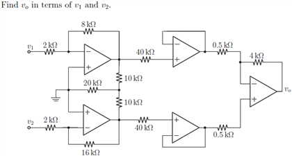Solved Find v0 in terms of v1 and v2 | Chegg.com