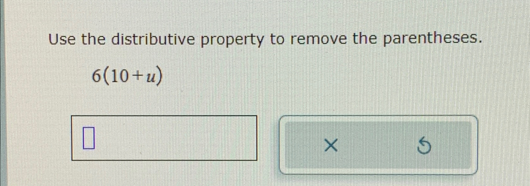 Solved Use the distributive property to remove the | Chegg.com