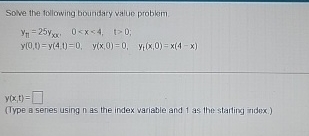 Solve the following boundary value | Chegg.com