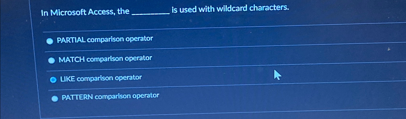 Solved In a Microsoft Access query, are used to combine two | Chegg.com