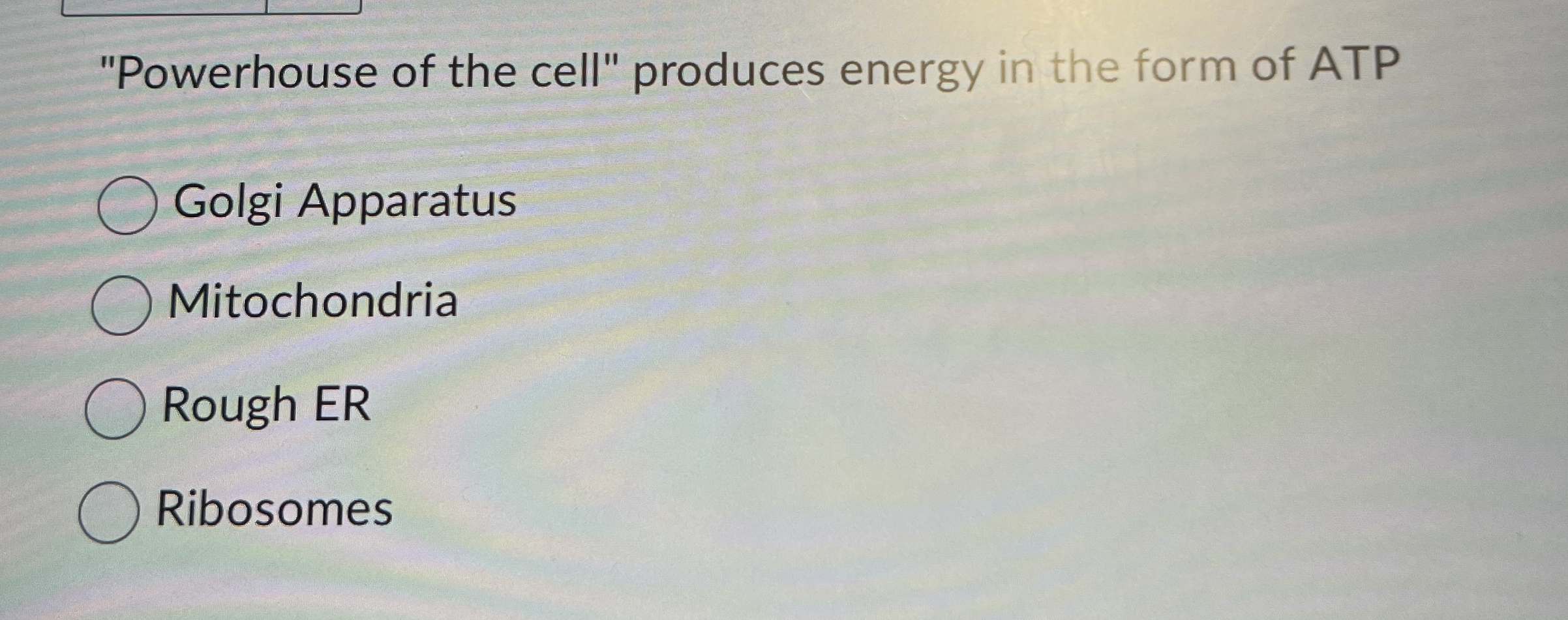 "Powerhouse of the cell" produces energy in the form | Chegg.com