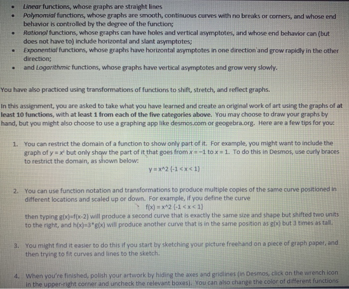 Solved Linear functions, whose graphs are straight lines | Chegg.com