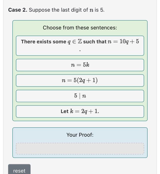 Solved Rearrange the steps below to form a contrapositive | Chegg.com