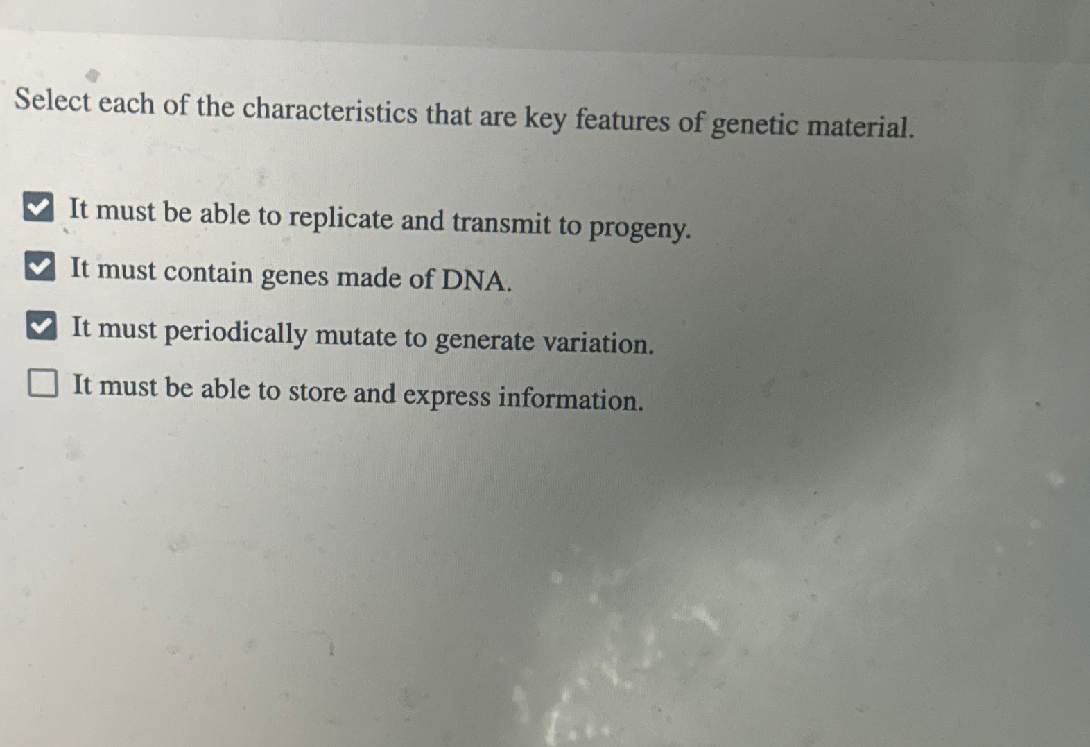 Select each of the characteristics that are key | Chegg.com