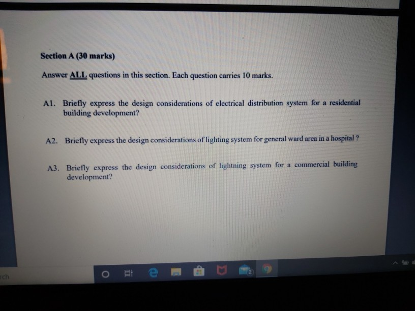 Solved Section A (30 marks) Answer ALL questions in this | Chegg.com