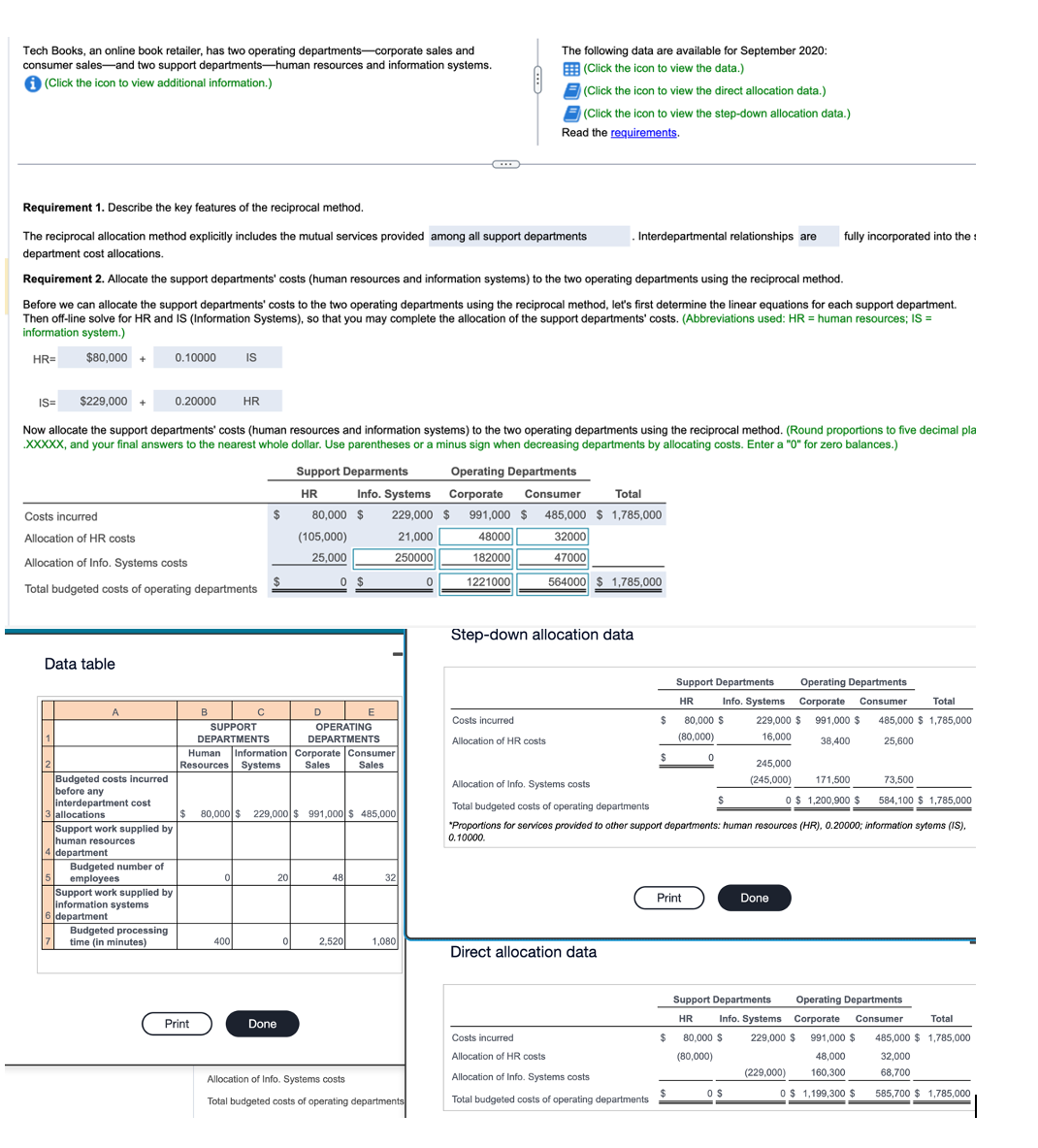 (Click the icon to view additional | Chegg.com