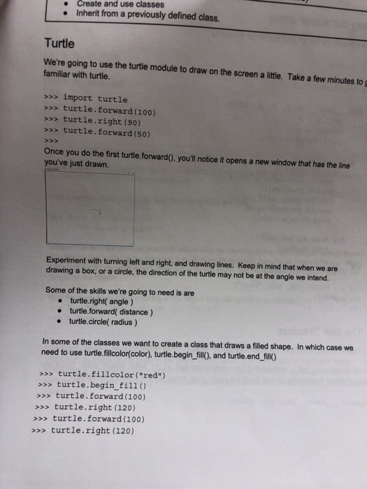 Solved • • Create and use classes Inherit from a previously | Chegg.com