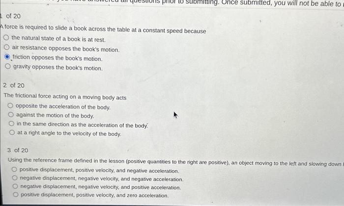 Solved A force is required to slide a book across the table | Chegg.com