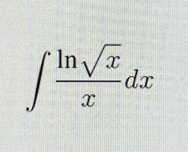 Solved ∫xlnxdx | Chegg.com
