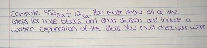 Solved its a division. can you please show the steps for | Chegg.com