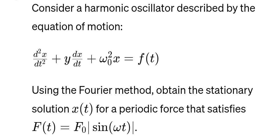 Solved Consider a harmonic oscillator described by the | Chegg.com