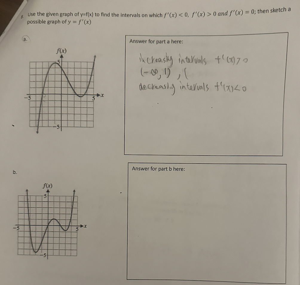 Solved Use the given graph of y=f(x) ﻿to find the intervals | Chegg.com