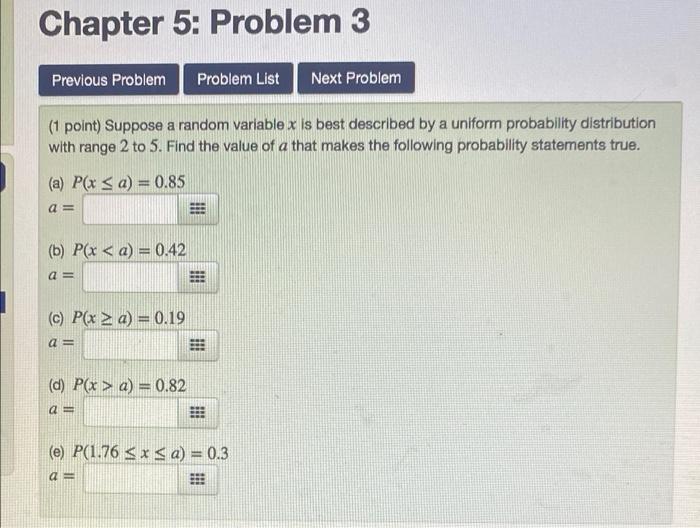 Solved Chapter 5 Problem 3 Previous Problem Problem List 0550