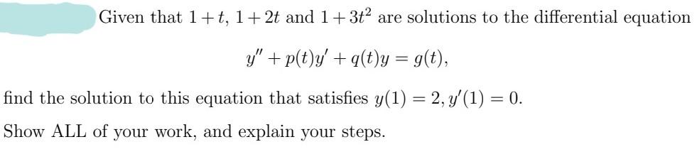 Solved how to find the homogeneous solutions and particular | Chegg.com
