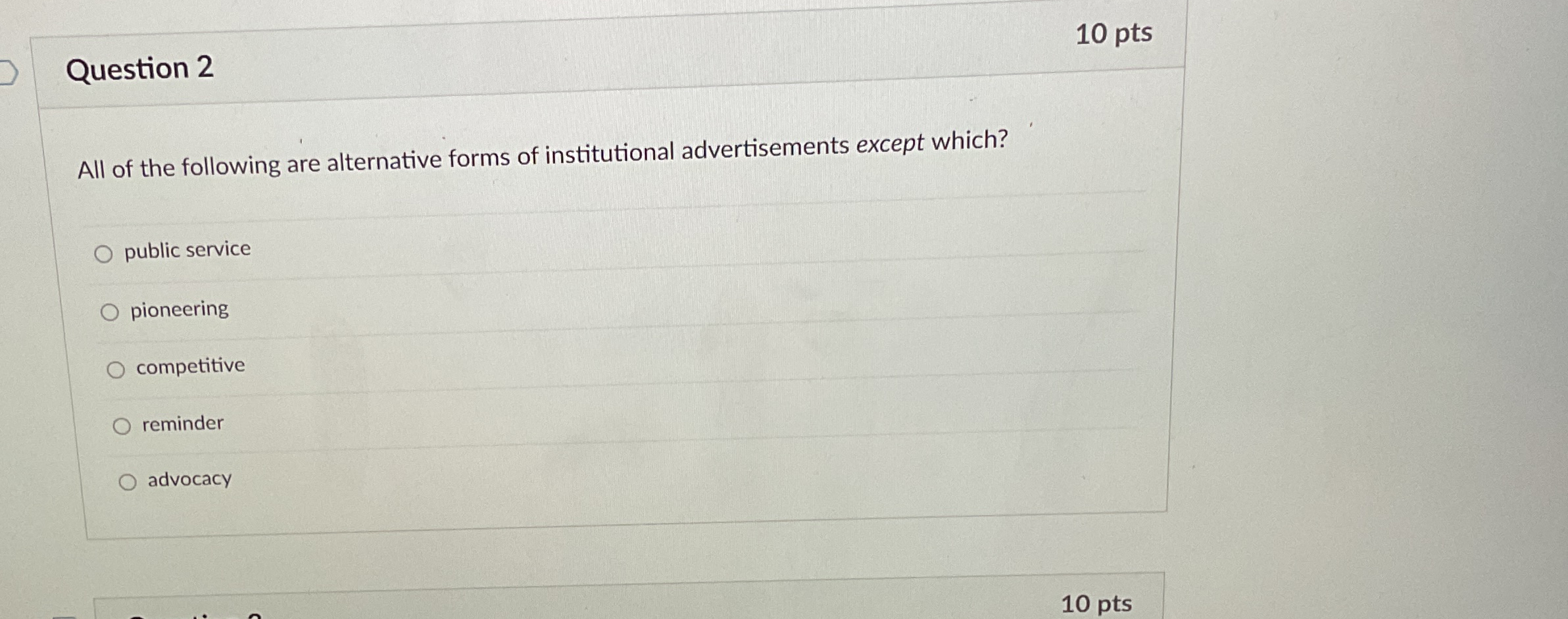 Solved Question 210ptsAll of the following are alternative | Chegg.com