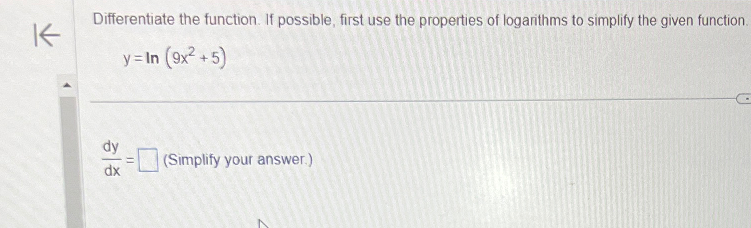 Solved Differentiate the function. If possible, first use | Chegg.com Solved Differentiate the function. If possible, first use | Chegg.com