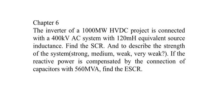 Solved Chapter 5 AC system with rated voltage Vs-500kV, to | Chegg.com