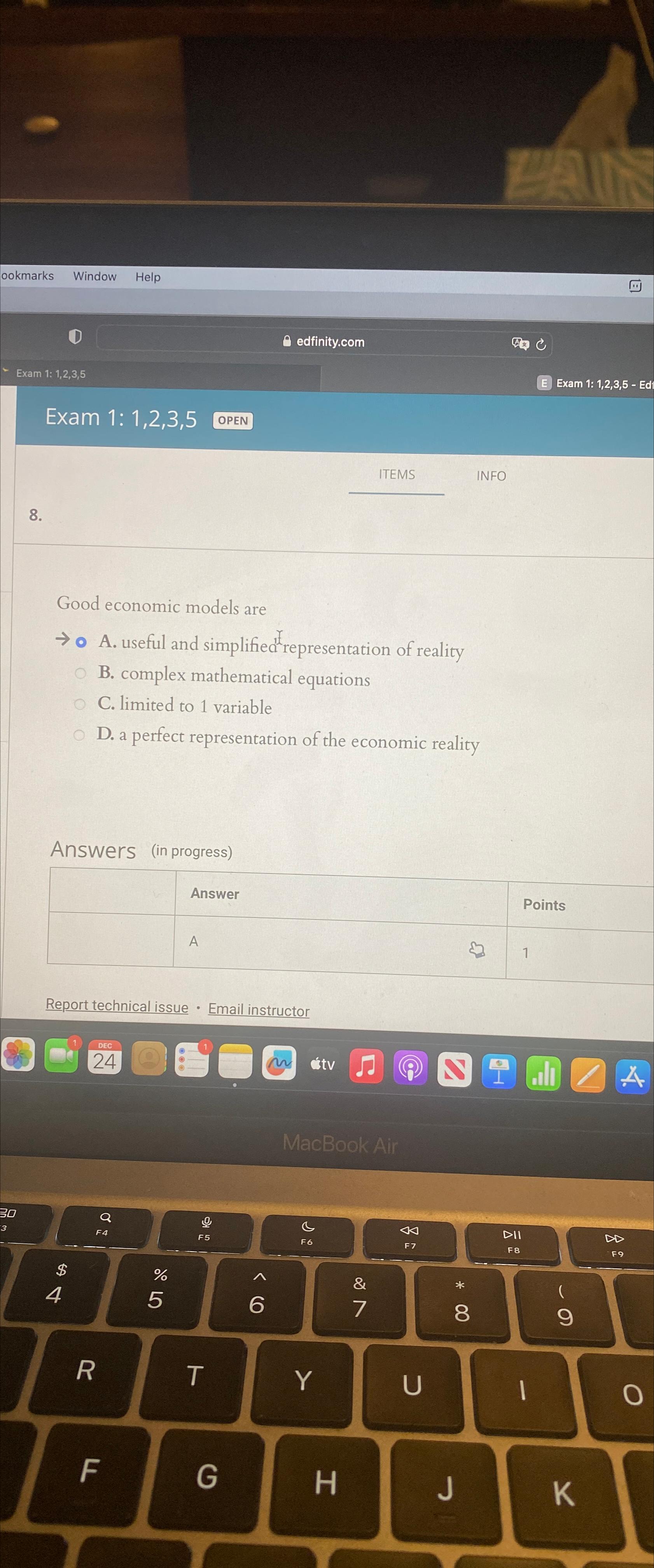 Solved Exam 1: 1,2,3,5OPENITEMSINFO8.Good economic models | Chegg.com