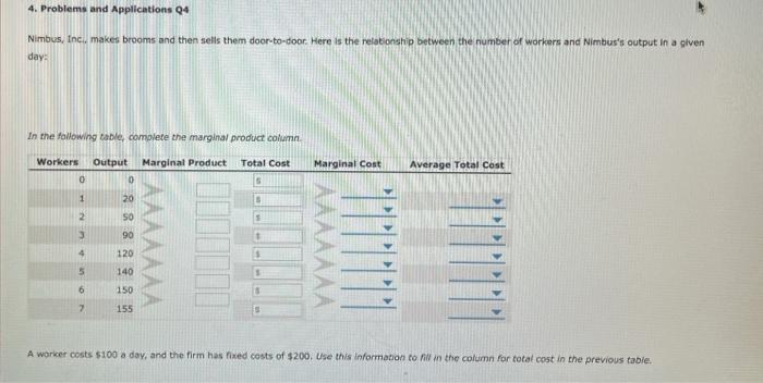 Solved 4. Problems and Applications Q4 Nimbus, Inc, makes | Chegg.com