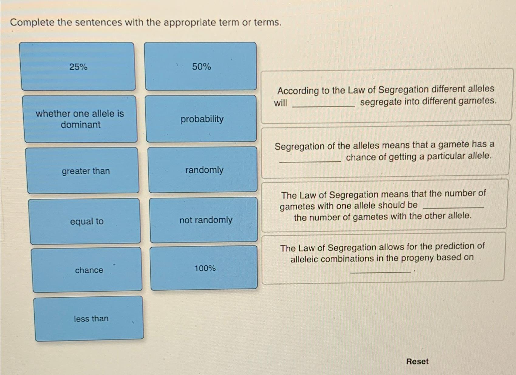 Solved Complete the sentences with the appropriate term or | Chegg.com