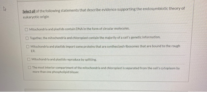 Solved Select all of the following statements that describe | Chegg.com
