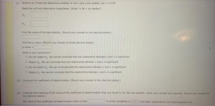 Solved Shown below is a portion of an Excel output for | Chegg.com