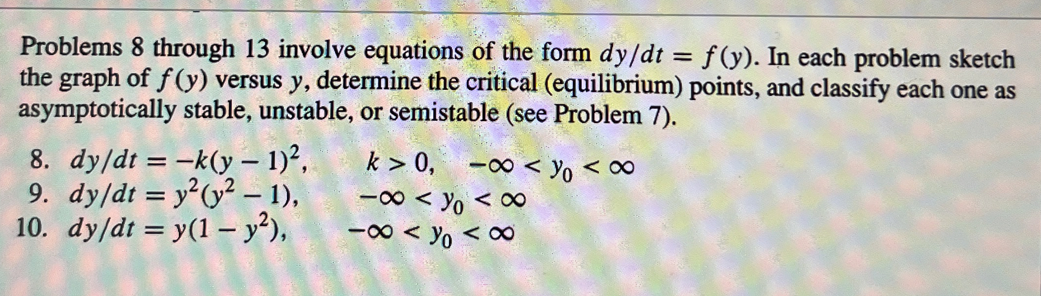 Solved Problems 8 ﻿through 13 ﻿involve equations of the form | Chegg.com