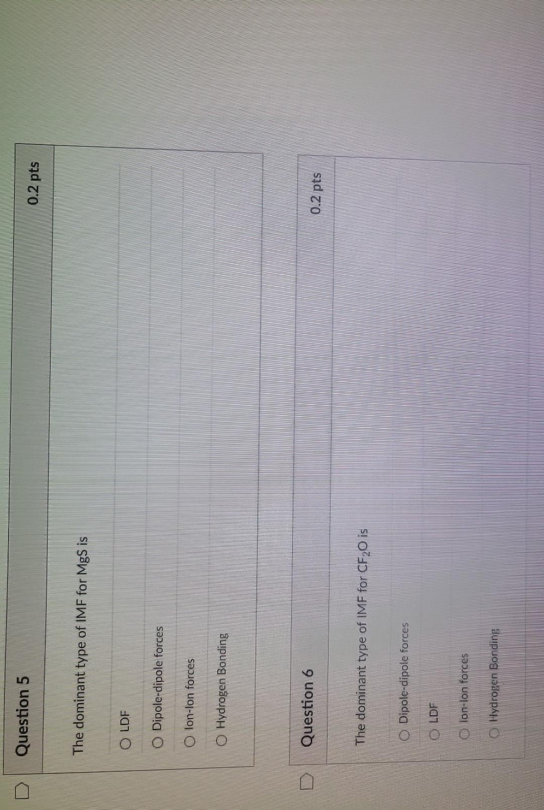 Solved The dominant type of IMF for CH3CH2OH is Hydrogen | Chegg.com